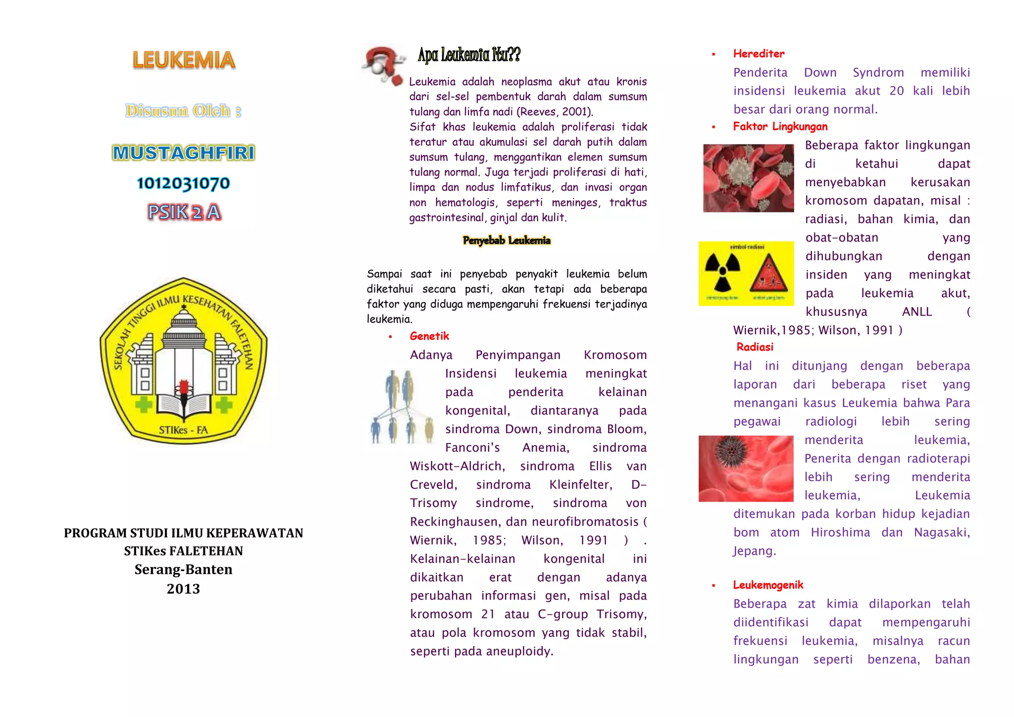 Leaflet Leukimia | DOCX