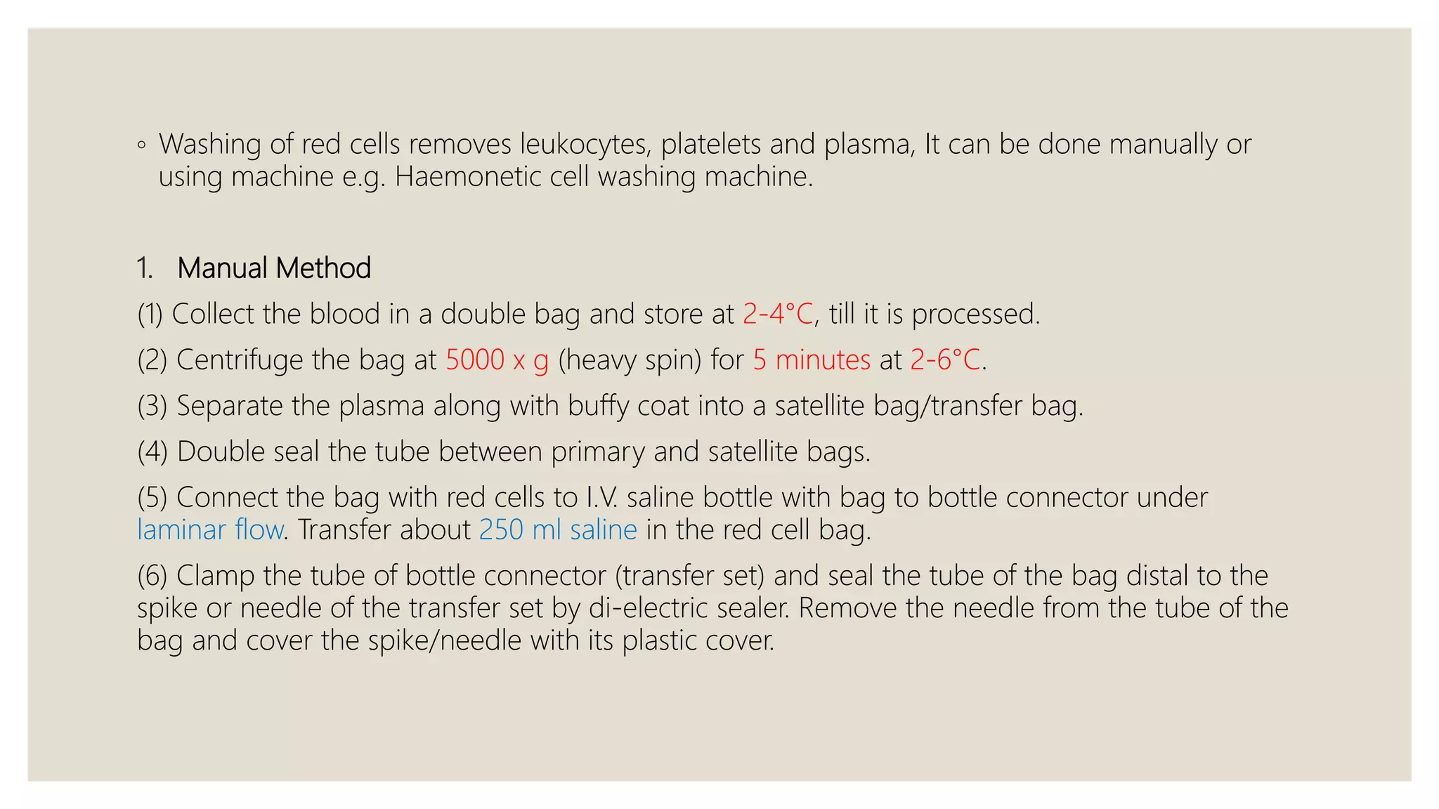 Leukocyte reduced blood components | PPTX