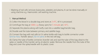 Leukocyte reduced blood components | PPTX