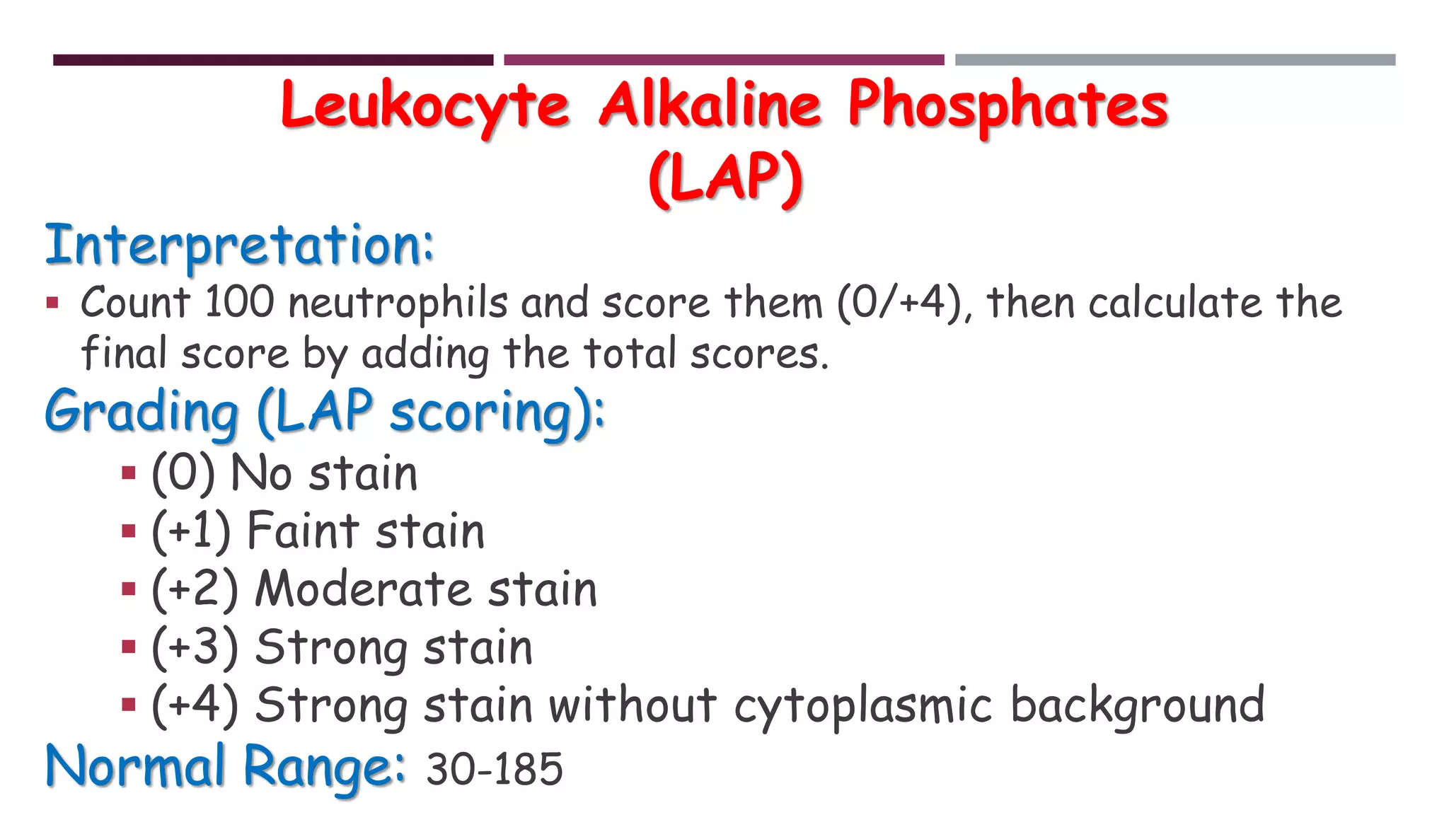 Leukocyte Alkaline Phosphatase Stain | PDF