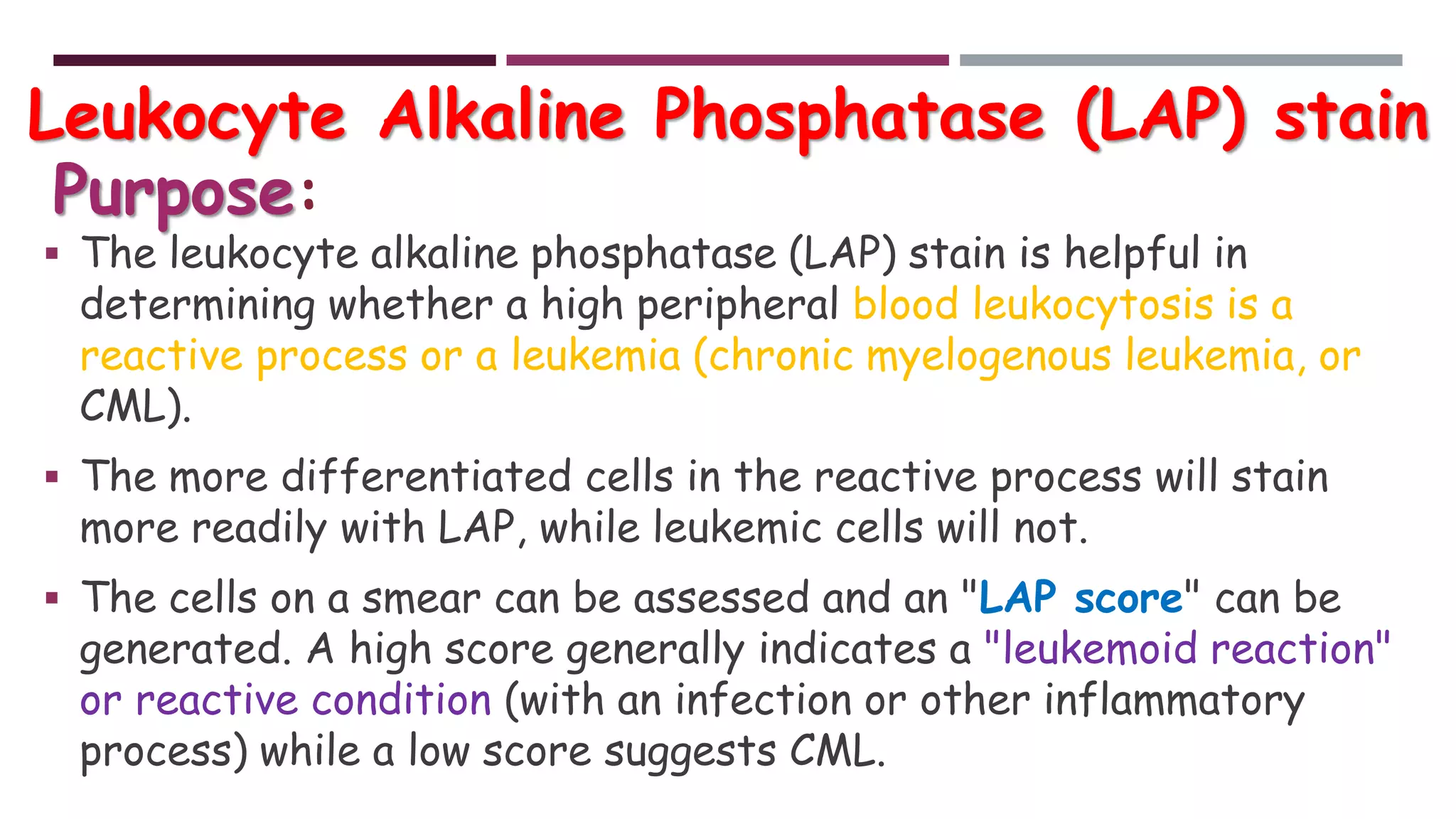 Leukocyte Alkaline Phosphatase Stain | PDF