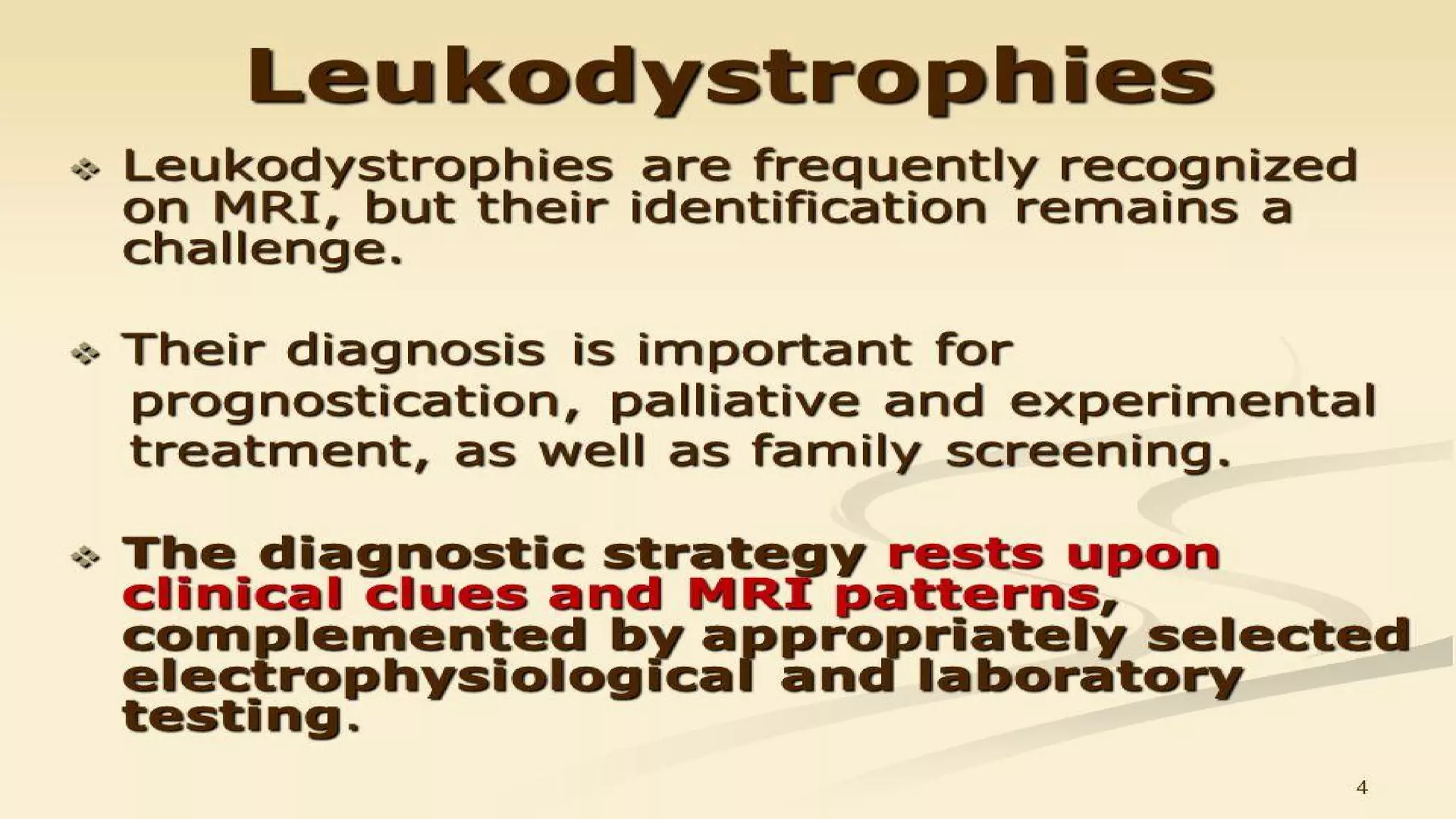 Leukodystrophies | PPT