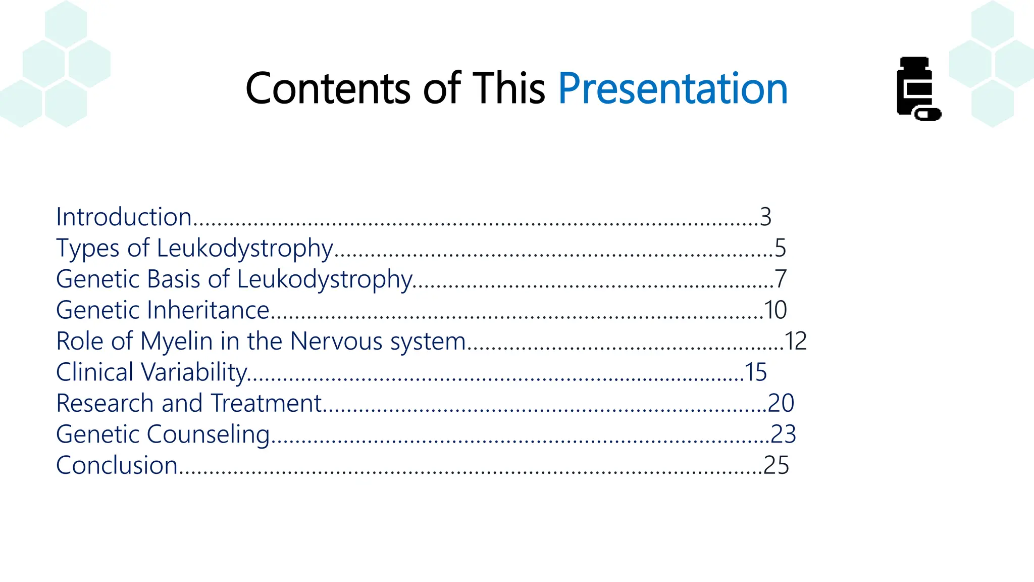 Leukodystrophy powerpoint project genetics | PPTX