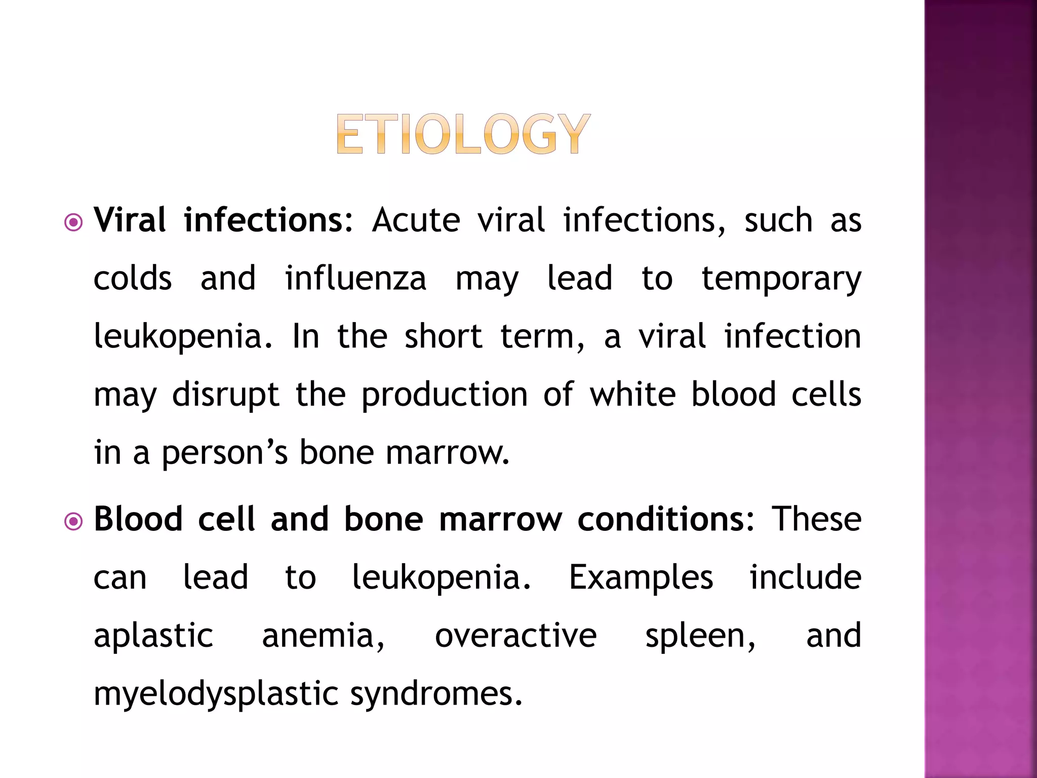 Leukopenia | PPTX
