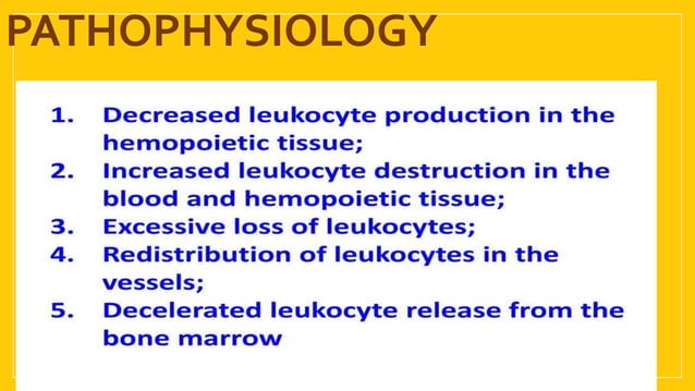 Leukopenia | PPTX | Blood Disorders | Diseases and Conditions