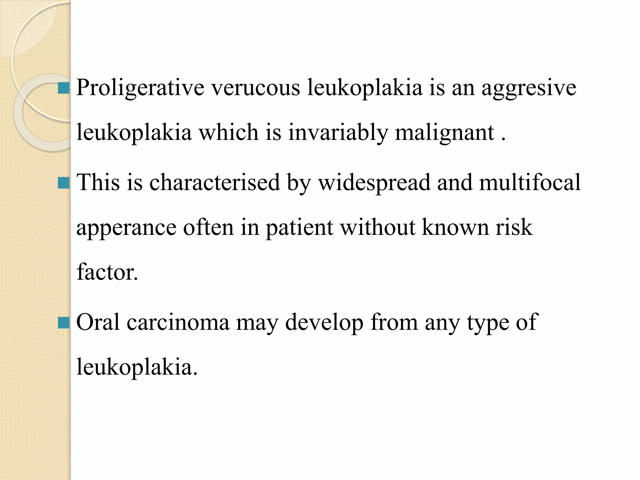 Leukoplakia | PPTX