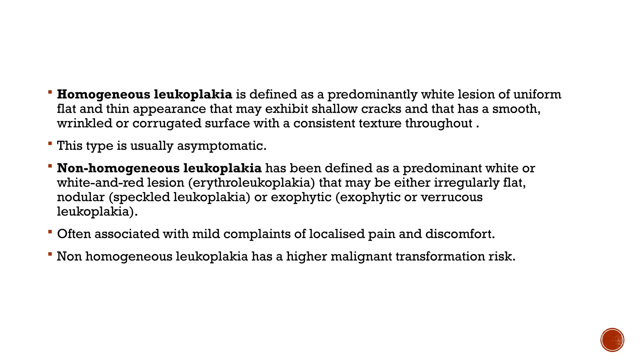 leukoplakia, oral medicine and pathology, BDS | PPTX