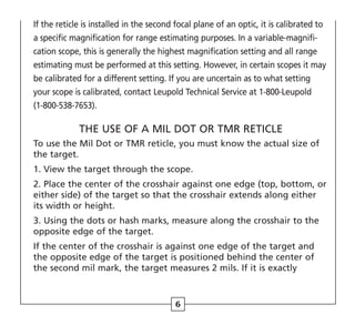 Leupold | Tactical Reticle System | PPT