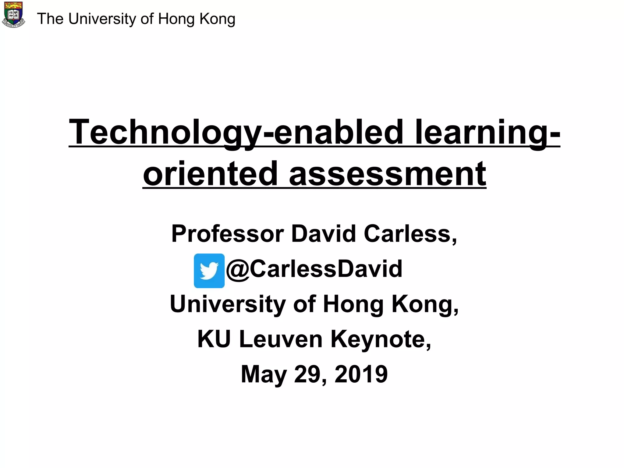 Technology-enabled learning-oriented assessment | PPT
