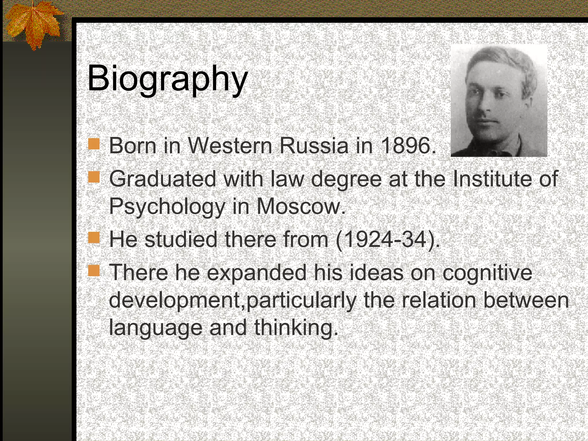 Lev Semyonovich Vygotsky | PPT
