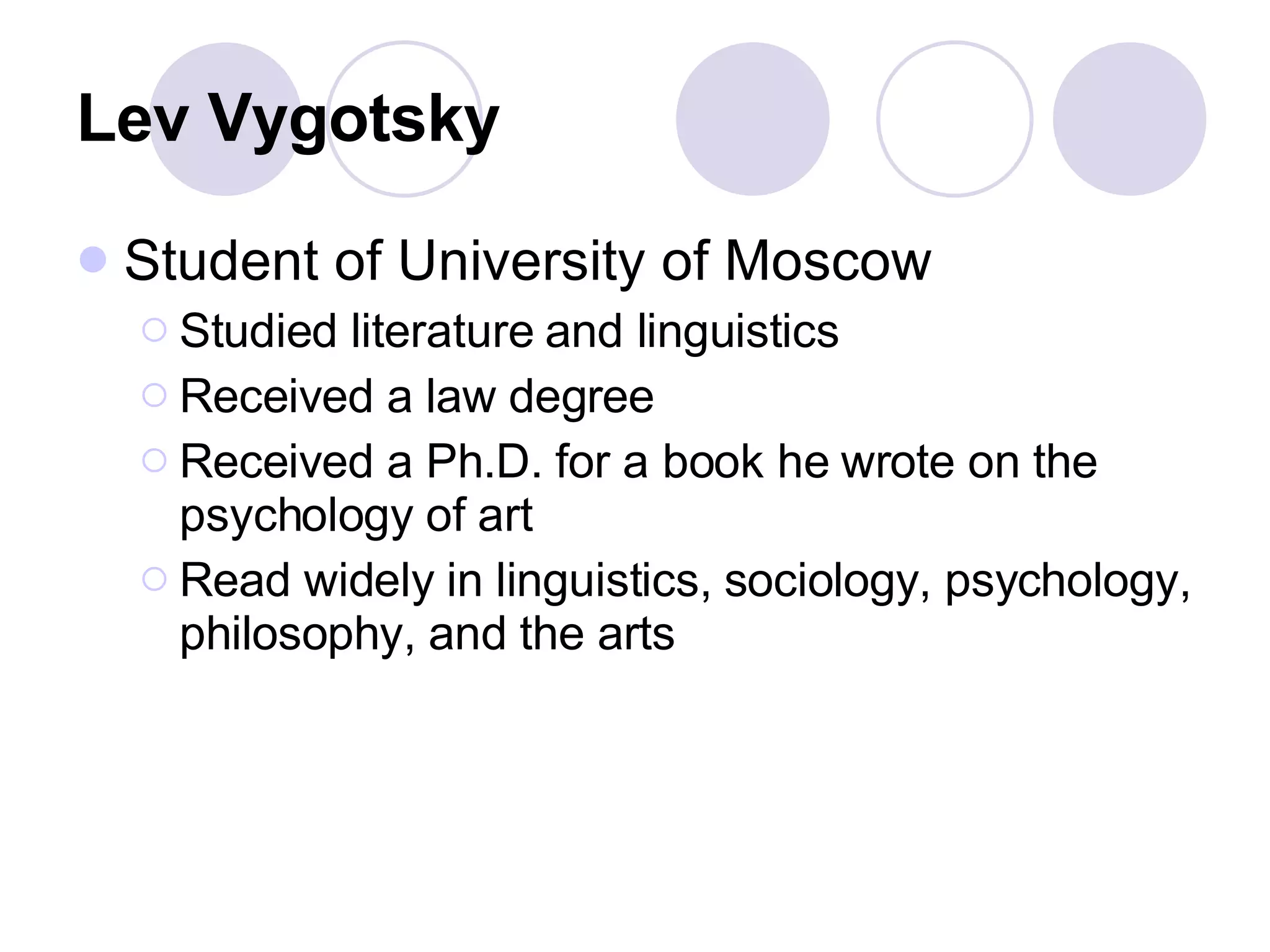 Lev Vygotsky | PPT