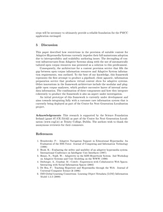 A Framework for Content Preparation to Support Open-Corpus Adaptive Hypermedia | PDF