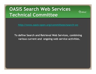 LeVan, "Search Web Services" | PPT