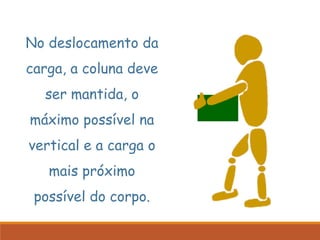 LEVANTAMENTO PESO ergonomia básica no trabalho | PPT