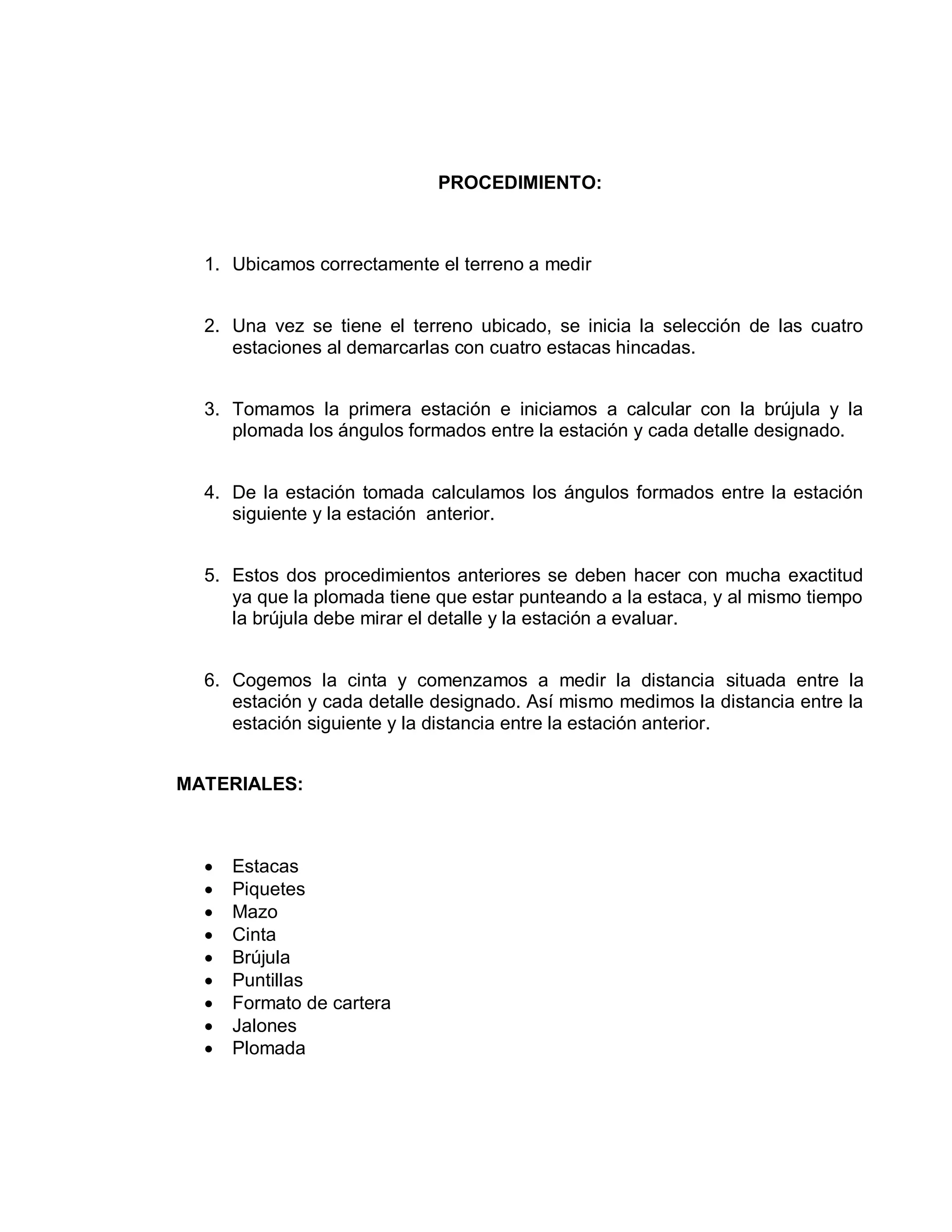 Levantamiento topografico cinta_y_brujul | PDF