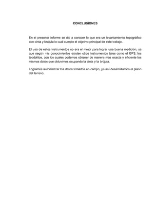 Levantamiento topografico cinta_y_brujul | PDF