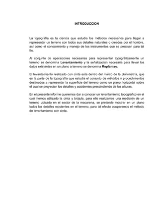 Levantamiento topografico cinta_y_brujul | PDF