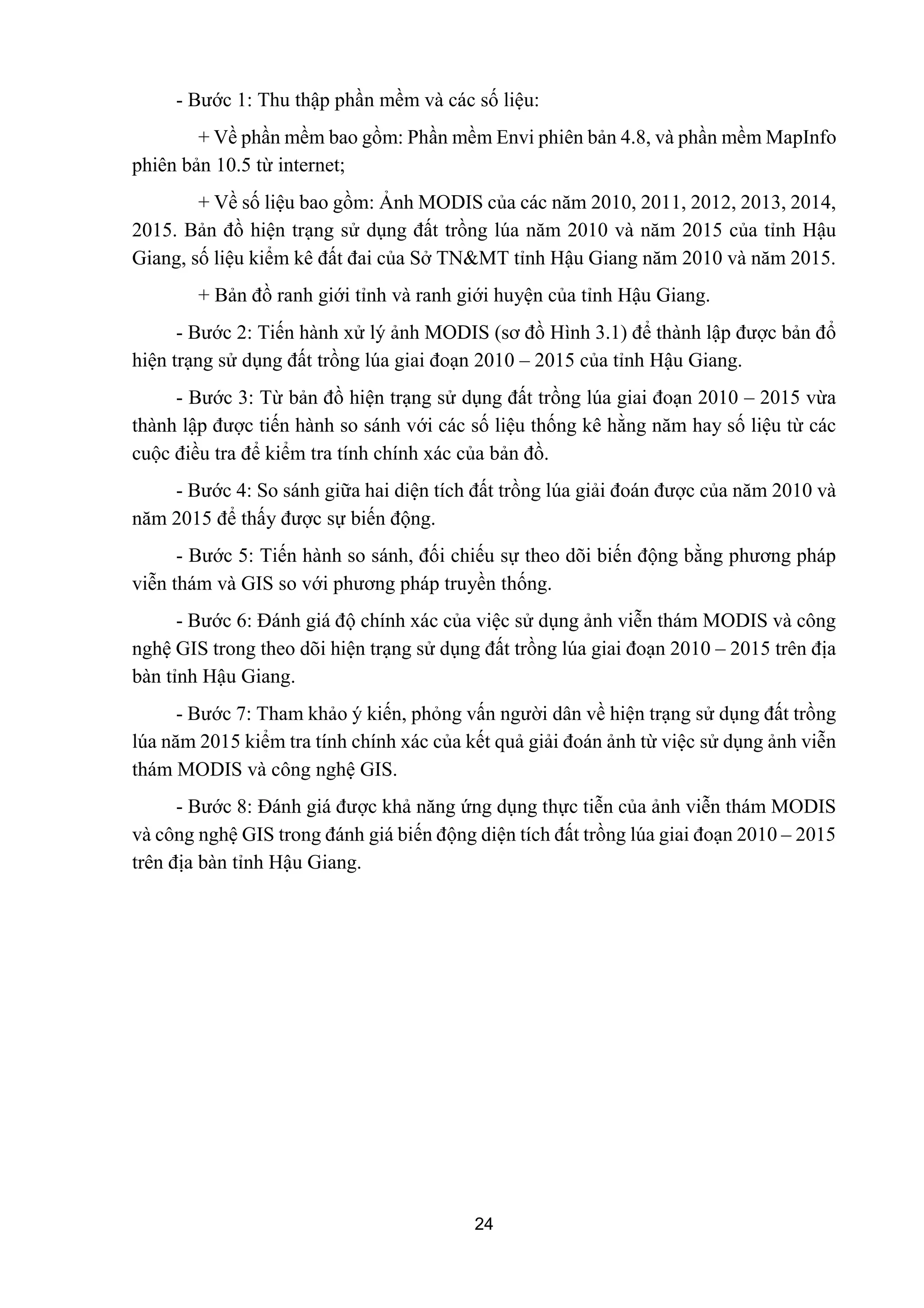Ứng dụng GIS đánh giá biến động đất trồng lúa tỉnh Hậu Giang | PDF