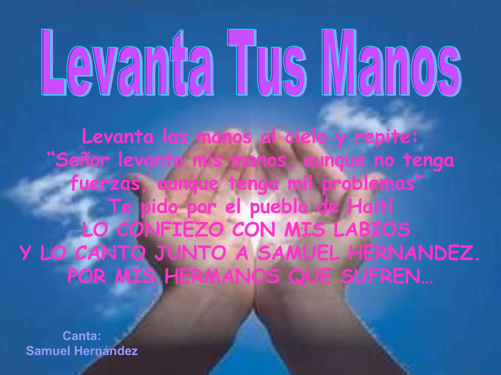 Levanto Mis Manos | PPT