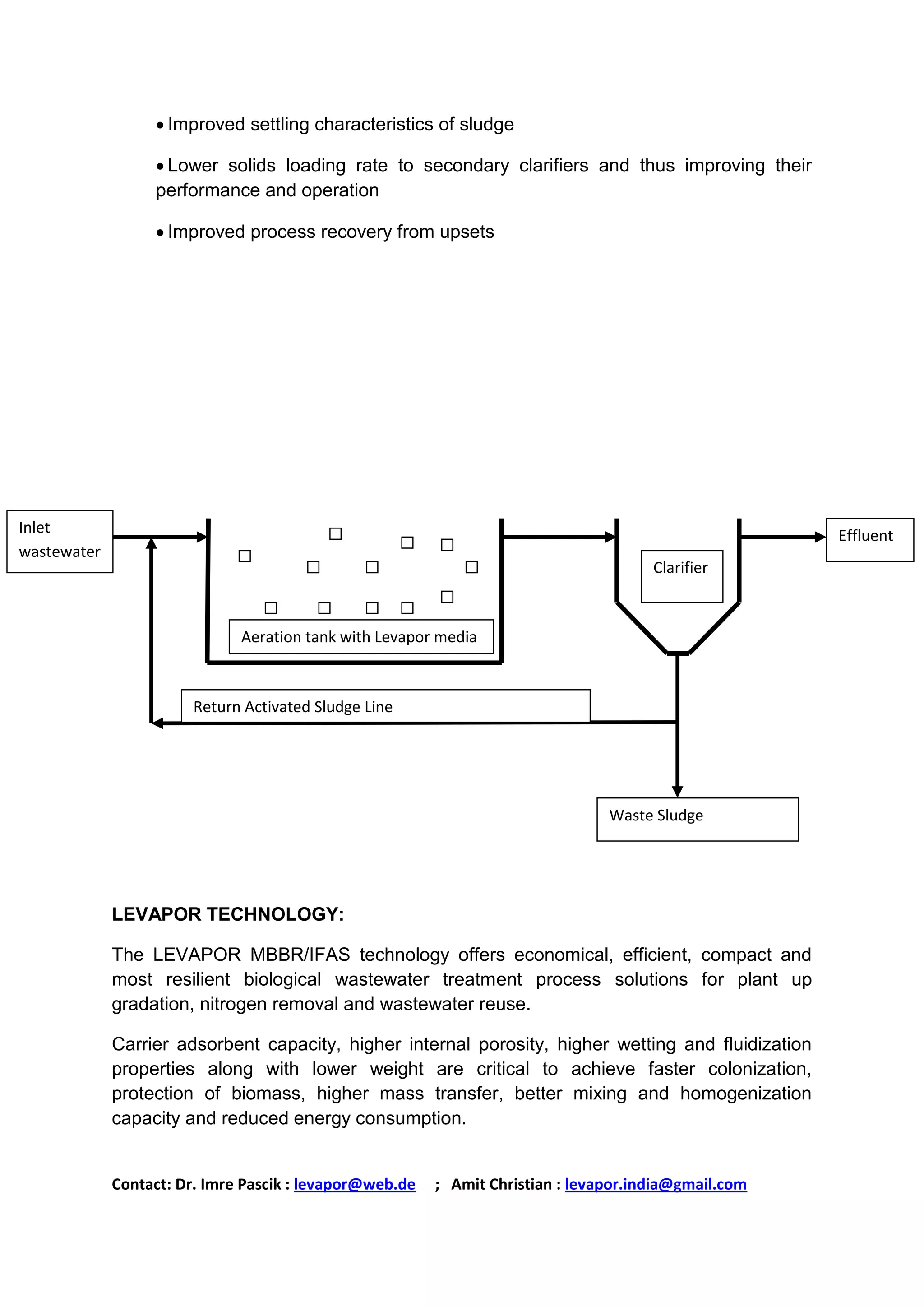 Levapor MBBR/IFAS Process for Wastewater Treatment | PDF