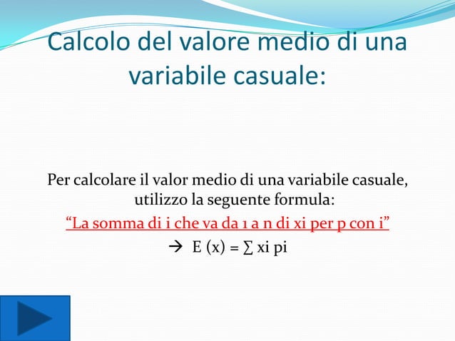 Le variabili casuali | PPTX