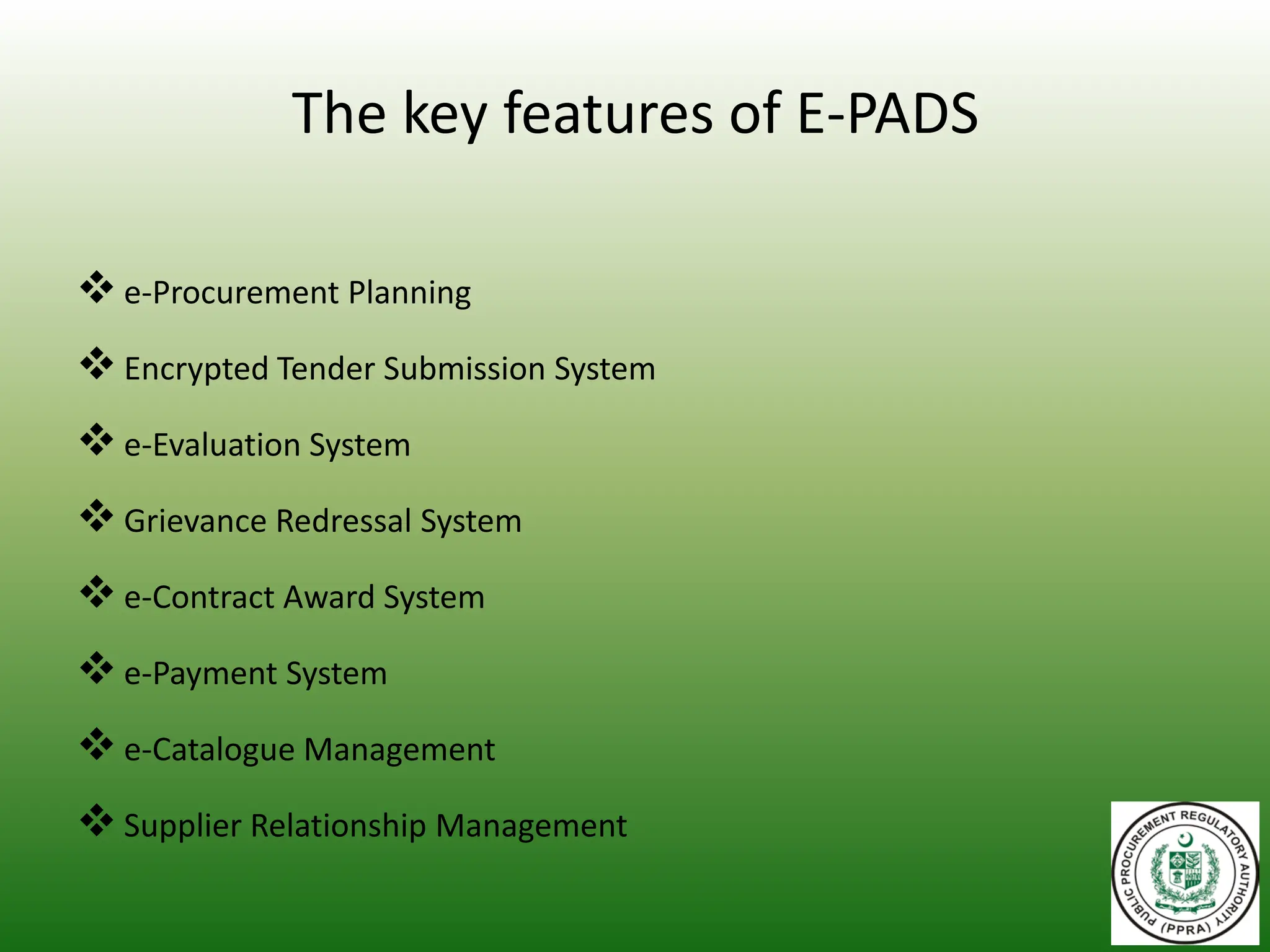 Level-1 training on EPADs for the public sector | PDF