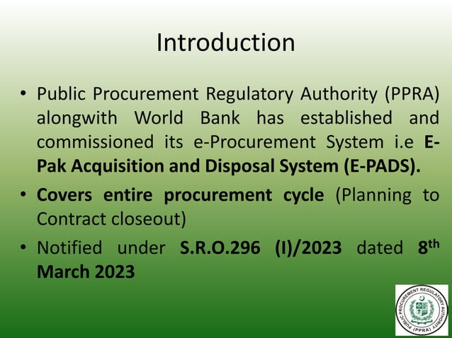 Level-1 training on EPADs for the public sector | PDF