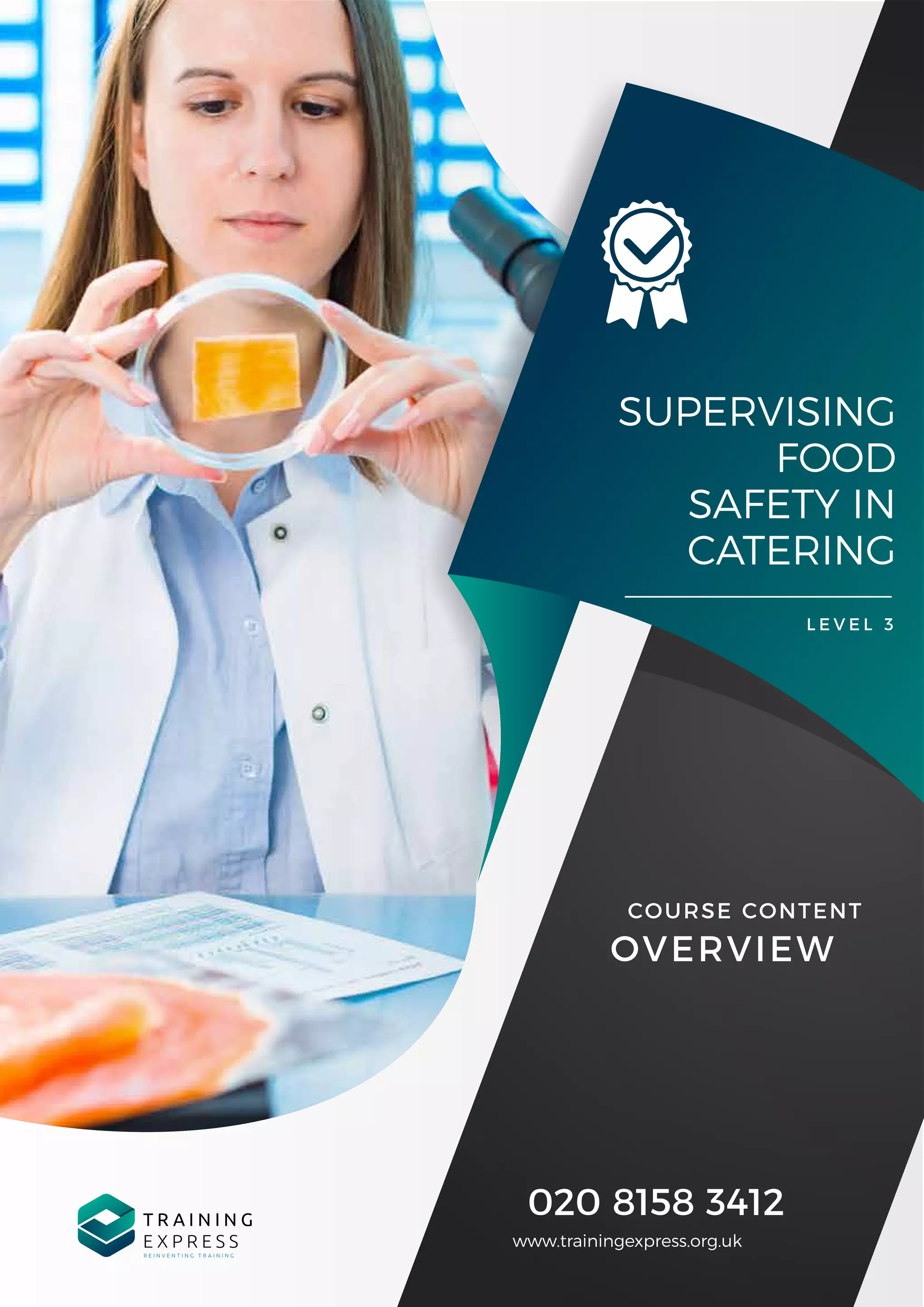Level 3 Supervising Food Safety in Catering | PDF