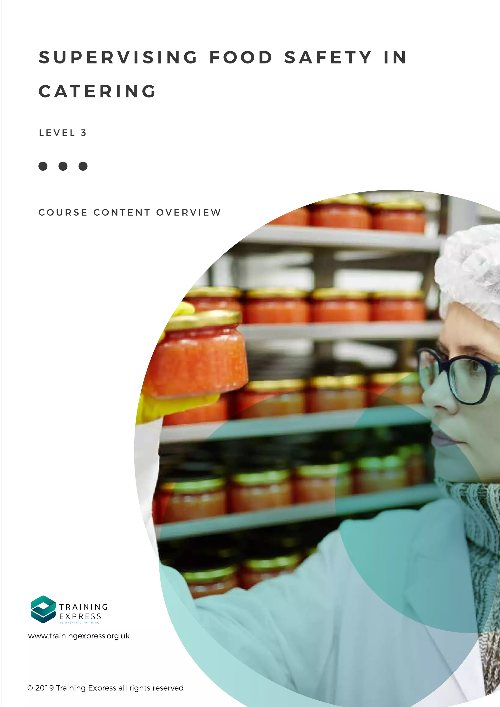 Level 3 Supervising Food Safety in Catering | PDF