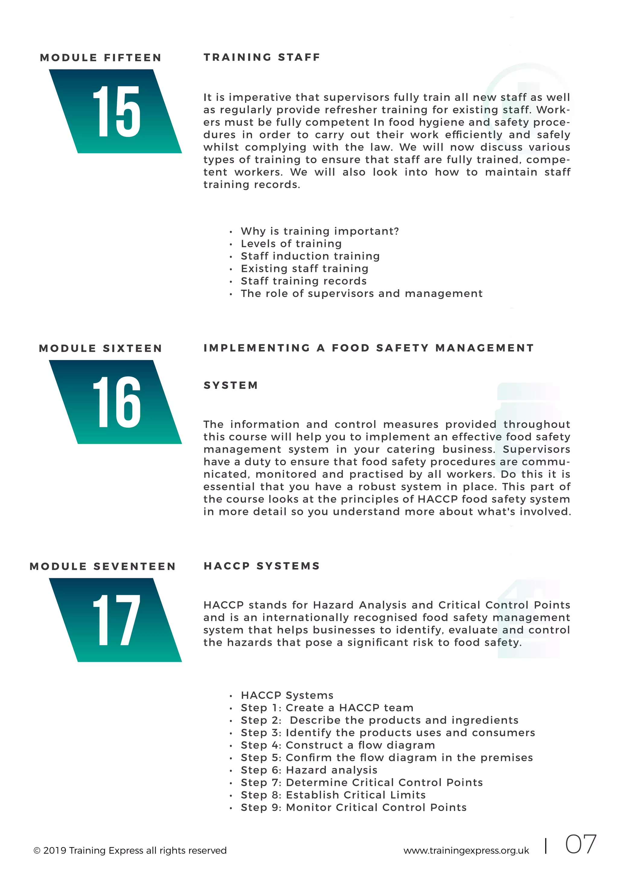 Level 3 Supervising Food Safety in Catering | PDF