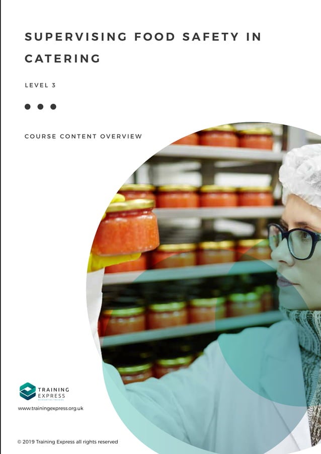 Level 3 Supervising Food Safety in Catering | PDF