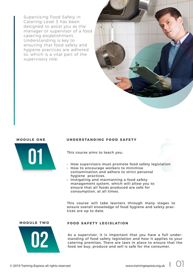 Level 3 Supervising Food Safety in Catering | PDF