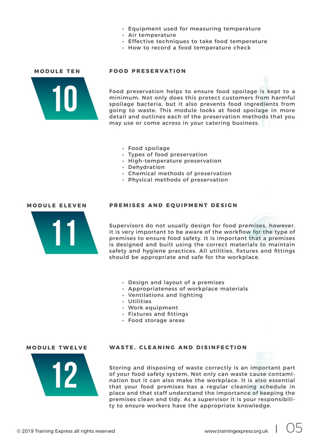 Level 3 Supervising Food Safety in Catering | PDF