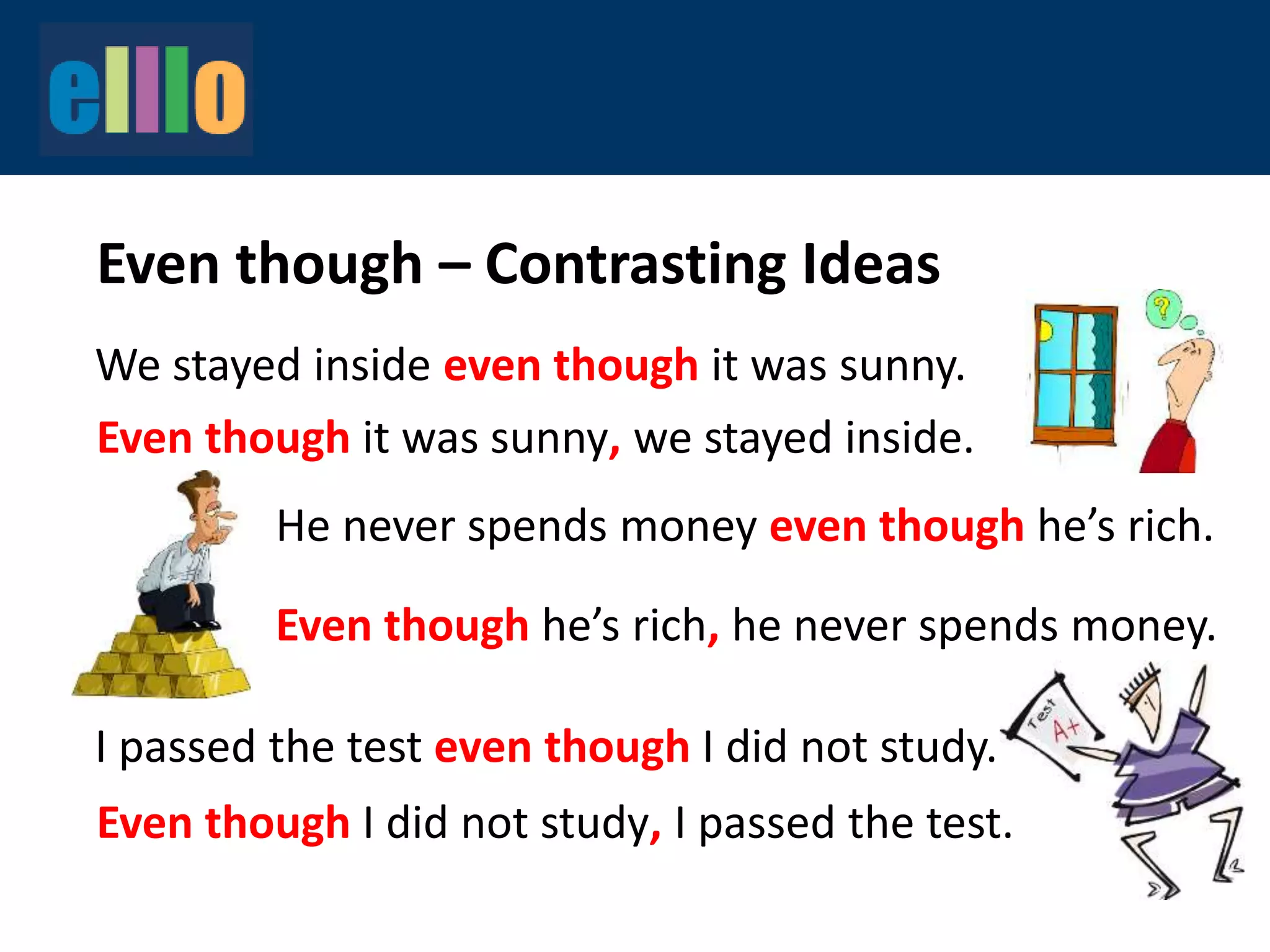 Level 5-03 Subordinating Conjunctions of Reason | PPTX