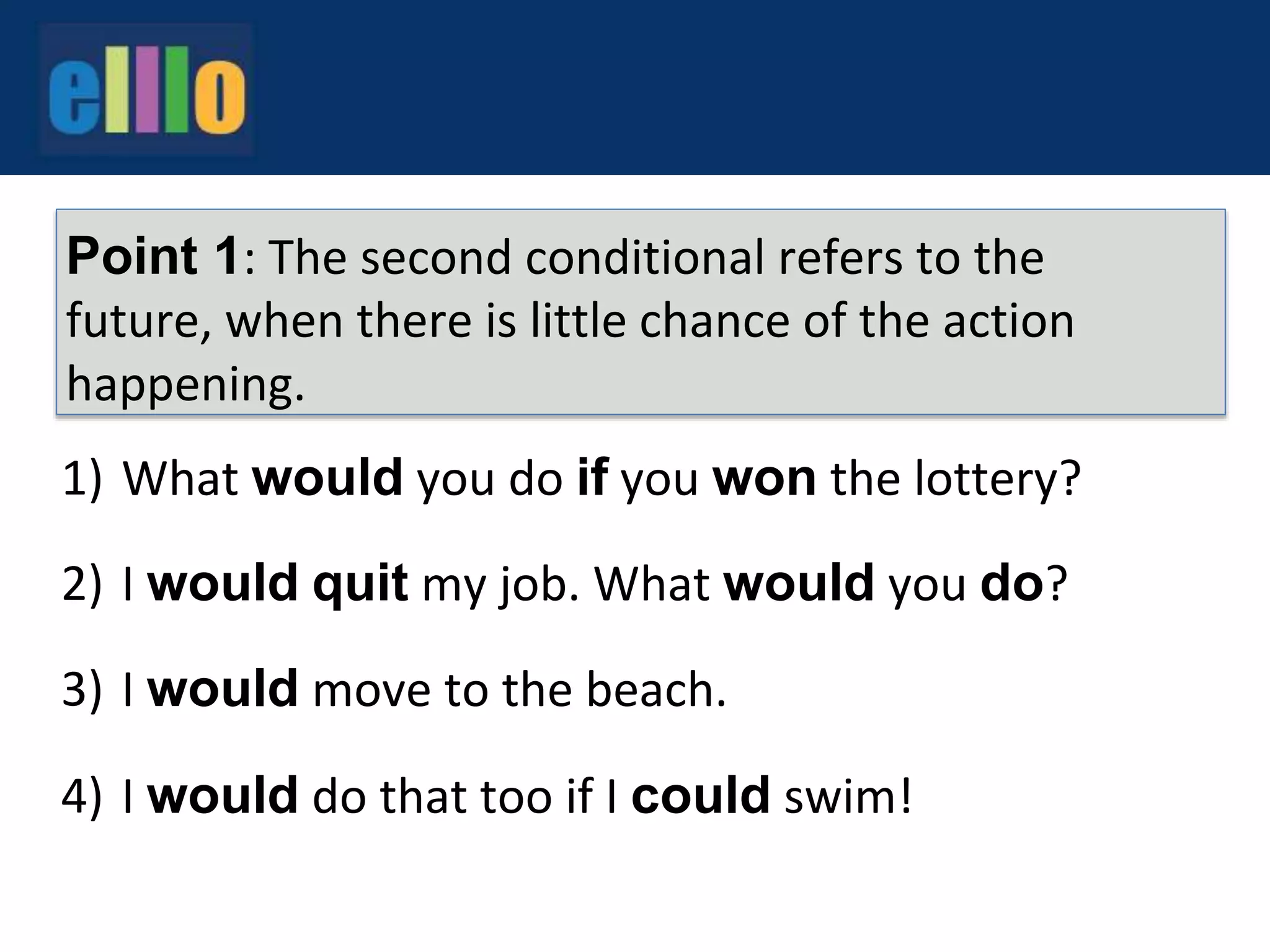 Level 5 5 Second Conditional Pptx 5528