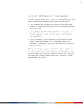 Level of-detail-expressions | PDF | Databases | Computer Software and ...