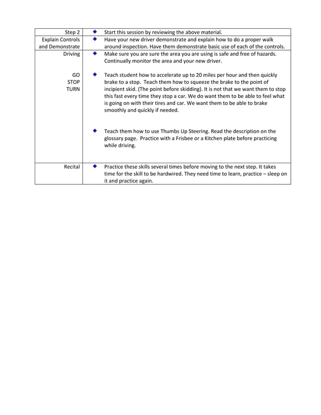 Level 1 Instruction | PDF