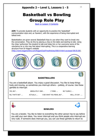 Level 1 lessons 1 - 5 | DOC | Web Development | Internet