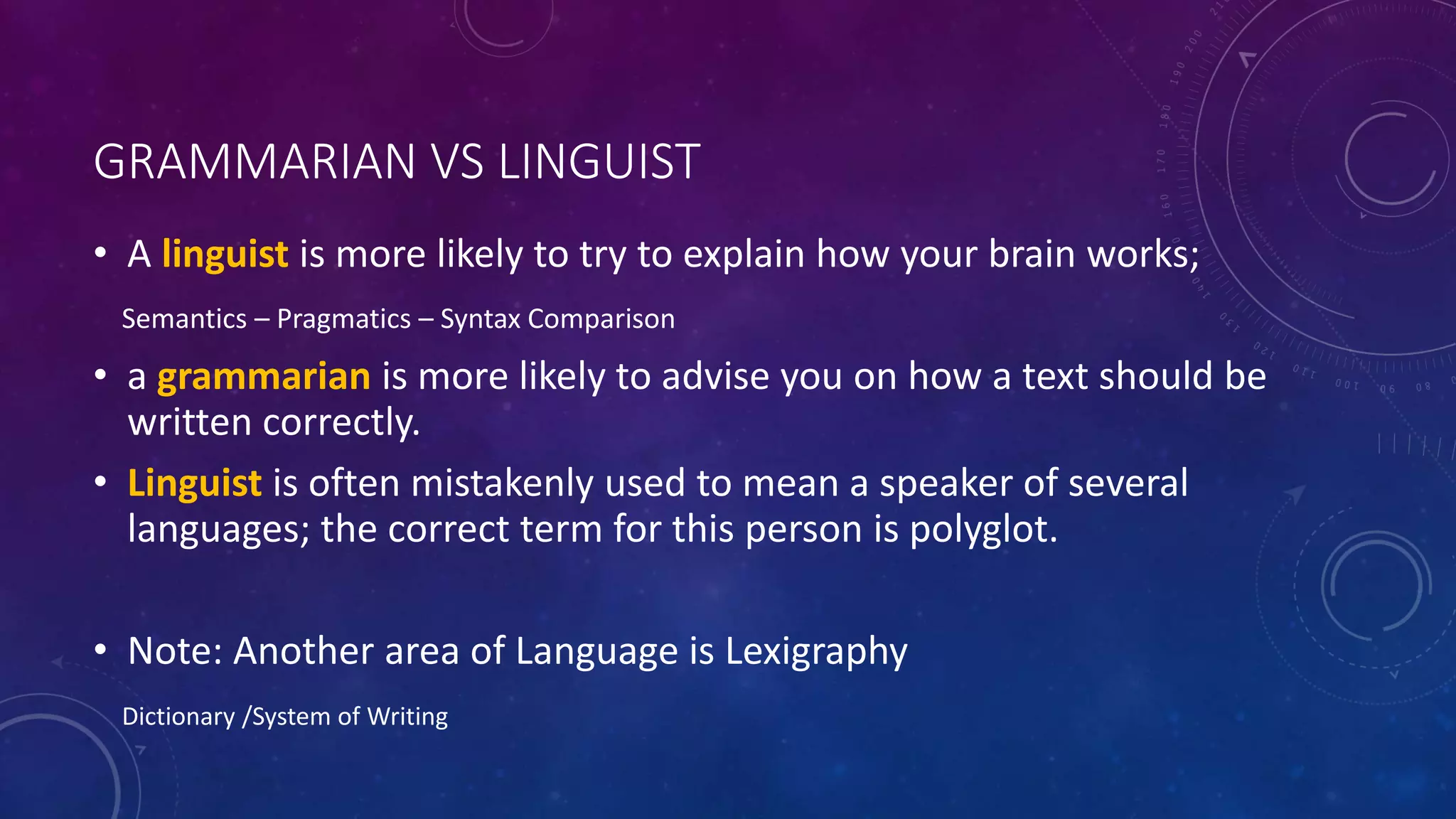 BEING GRAMMARIAN | PPTX