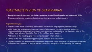 BEING GRAMMARIAN | PPTX