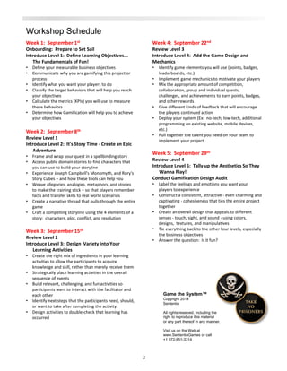 Sententia LV1 Gamification Apprentice Certification | PDF