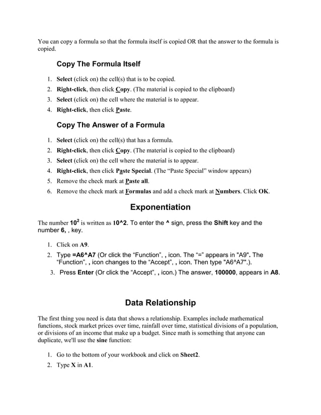 Open Office Calc : Level1 | PDF