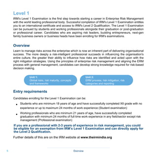 Fundamentals of Enterprise Risk Management Level 1 | PDF