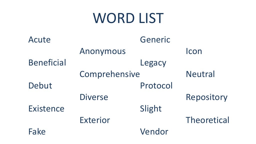 Essential GRE Words: Level 1 Lesson 3
