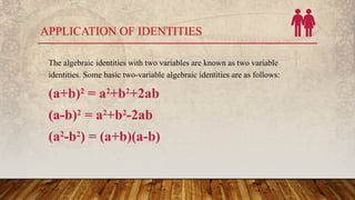 Algebraic Identities With Related Problems | PPTX