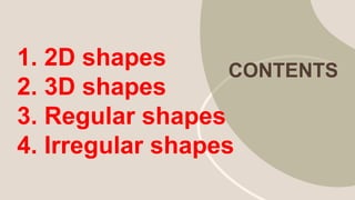 Level 1 shapes and it's types for grade 8 | PPTX | Geography | Science