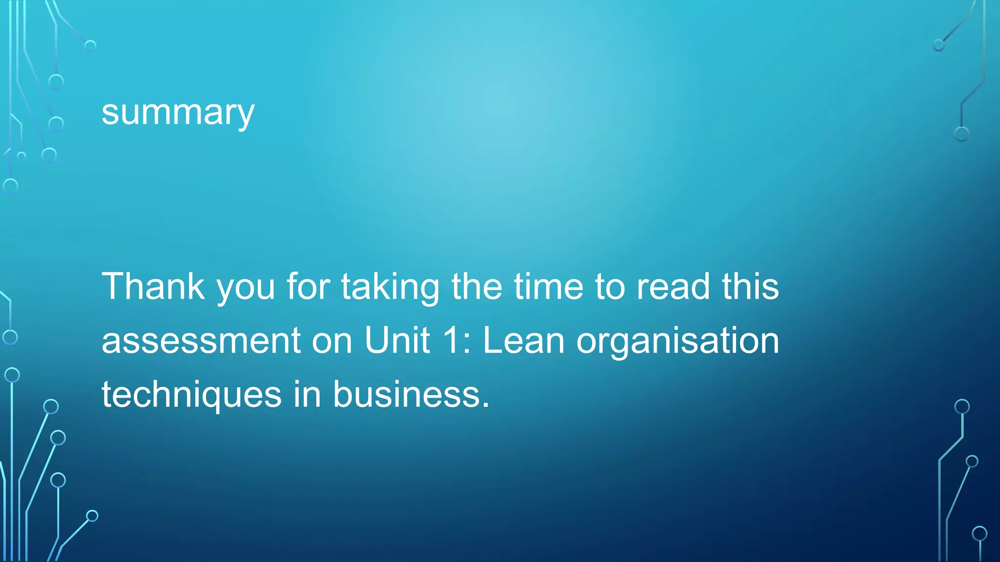 Level 2 certificate in lean organisation management techniques ...