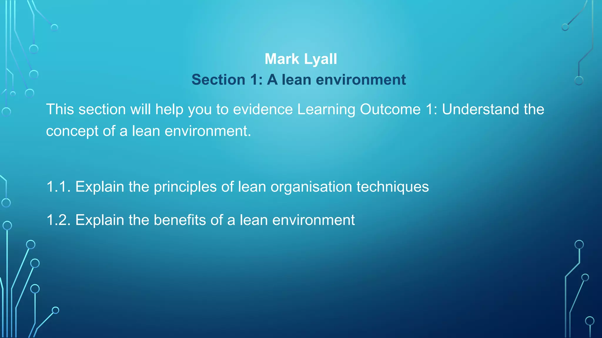 Level 2 certificate in lean organisation management techniques powerpoint | ODP