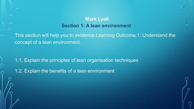 Level 2 certificate in lean organisation management techniques ...