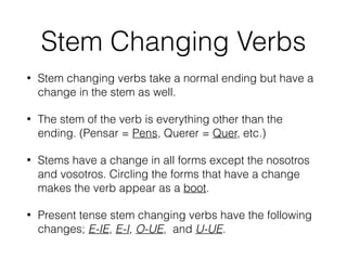 Level 2 chapter 1 present tense review 2014 | PDF